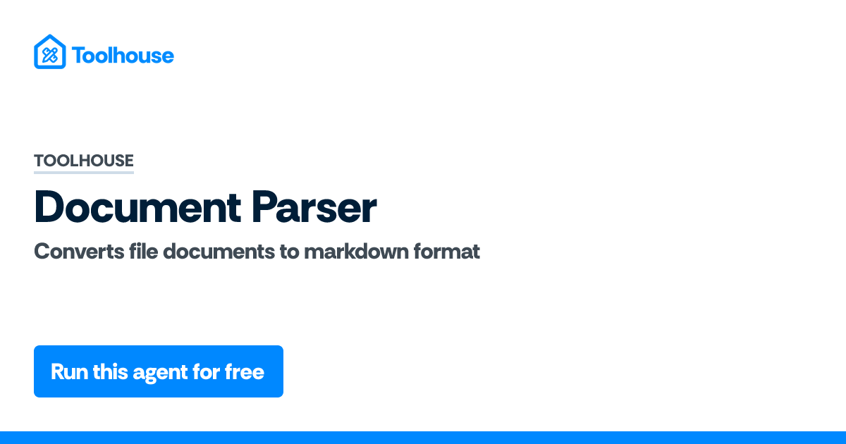 Document Parser | Toolhouse